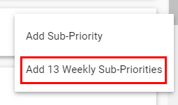 How do I create a Quarterly Priority?